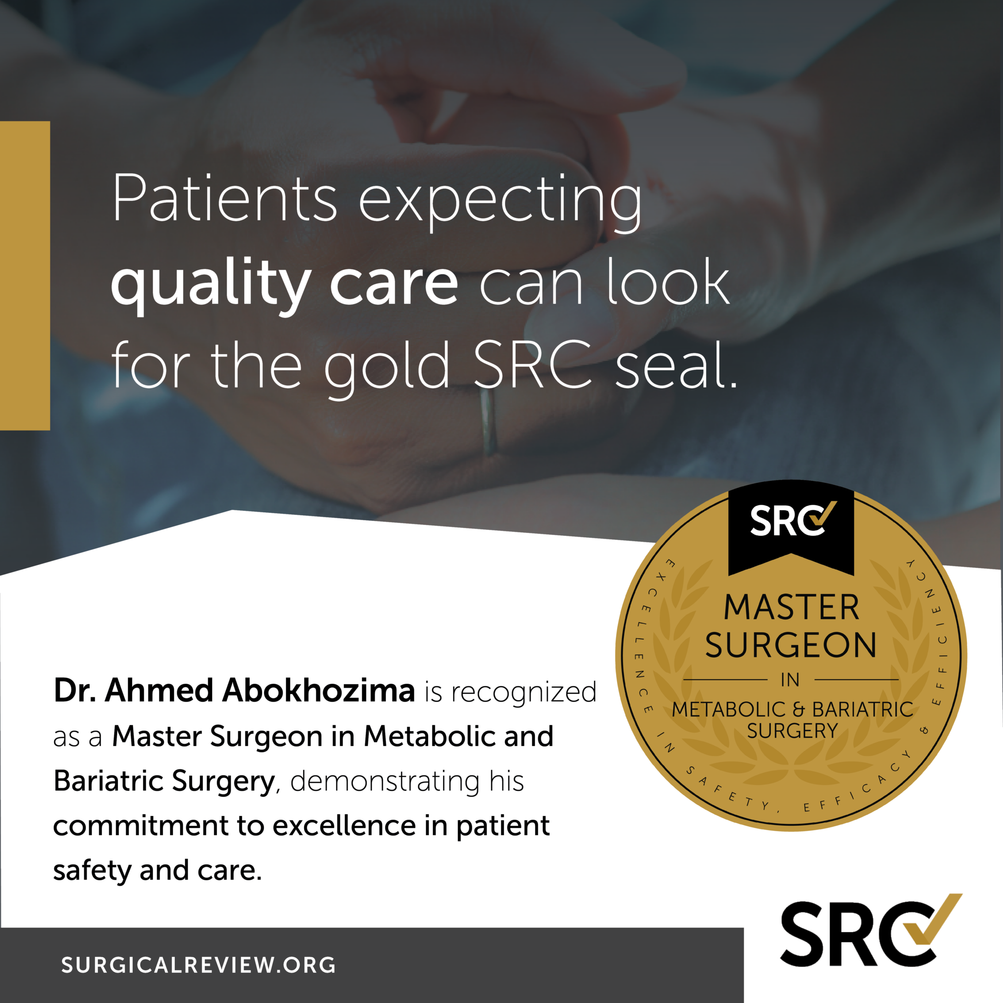 Congratulations to Dr. Ahmed Abo Khozima for achieving SRC accreditation as a Master Surgeon in ...